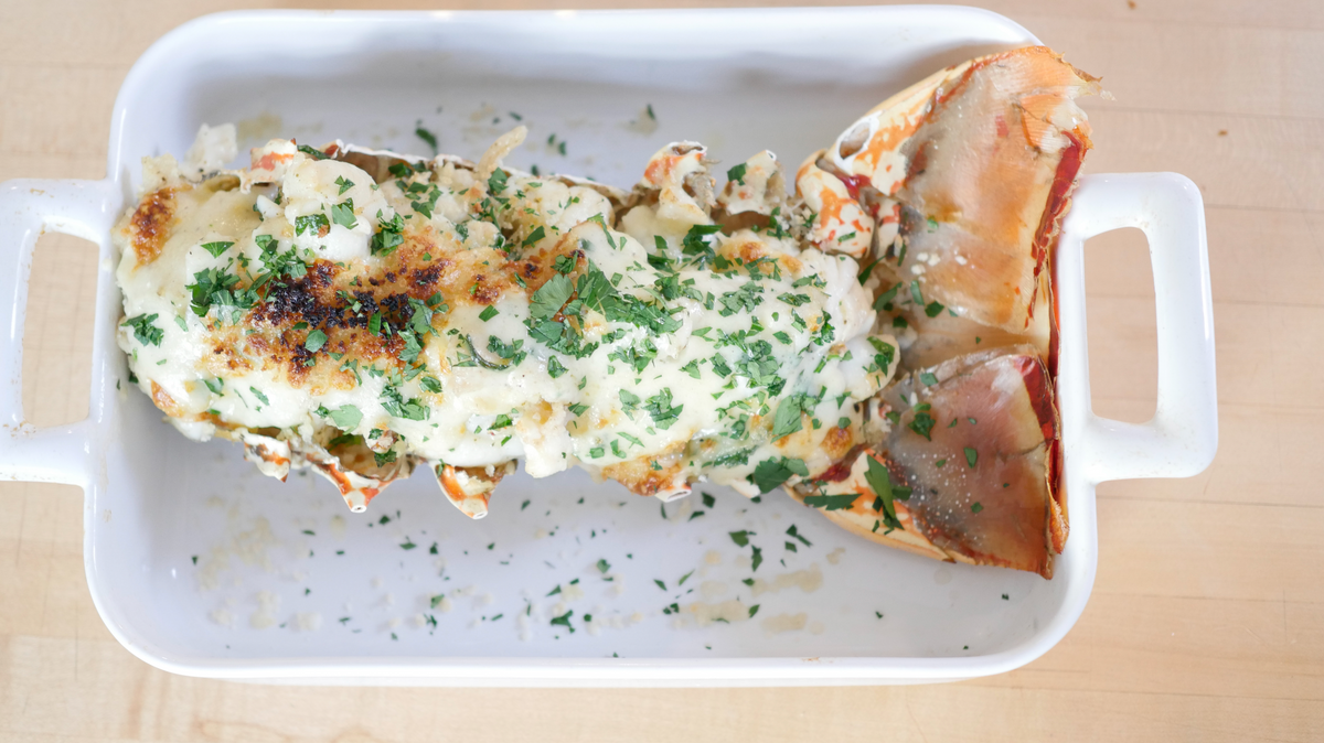 Broiled Lobster with White Wine Bechamel – Pure Food Fish Market